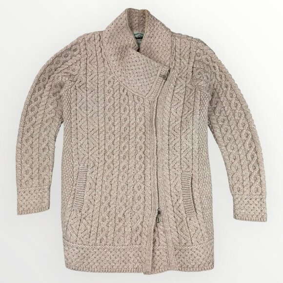 Aran Crafts | Sweaters | Vintage Aran Crafts Womens Merino Wool Cable ...